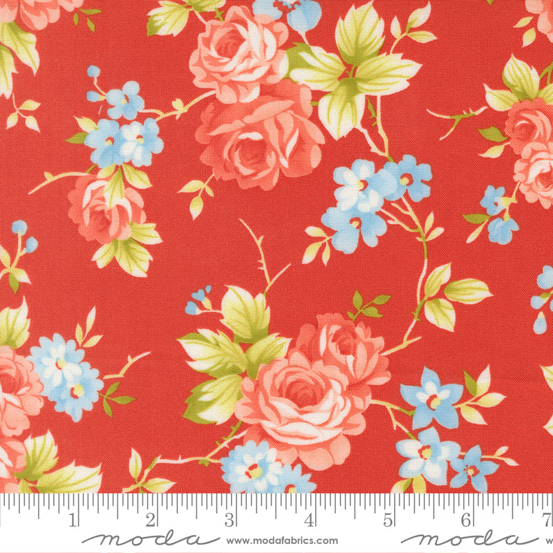 Moda | Fig Tree Quilts | Rosie | 35420 14 | Strawberry – Quilted Chicken