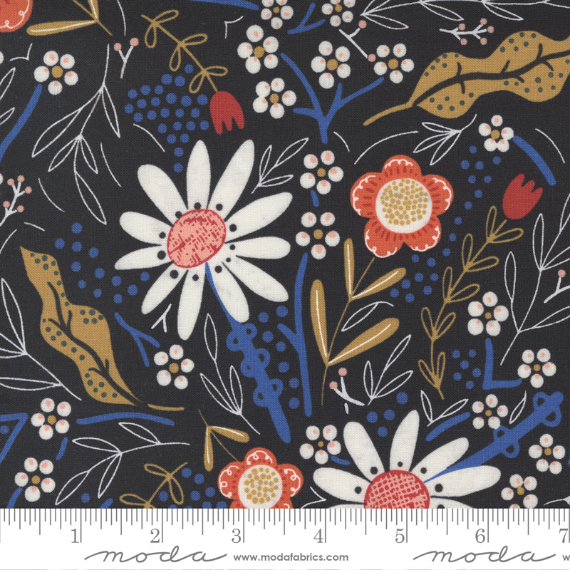 Moda | Gingiber | Birdsong | 48351 17 | Raven – Quilted Chicken