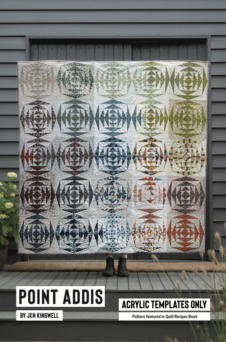 Jen Kingwell | Point Addis | Acrylic Template | JKD 8748 – Quilted Chicken