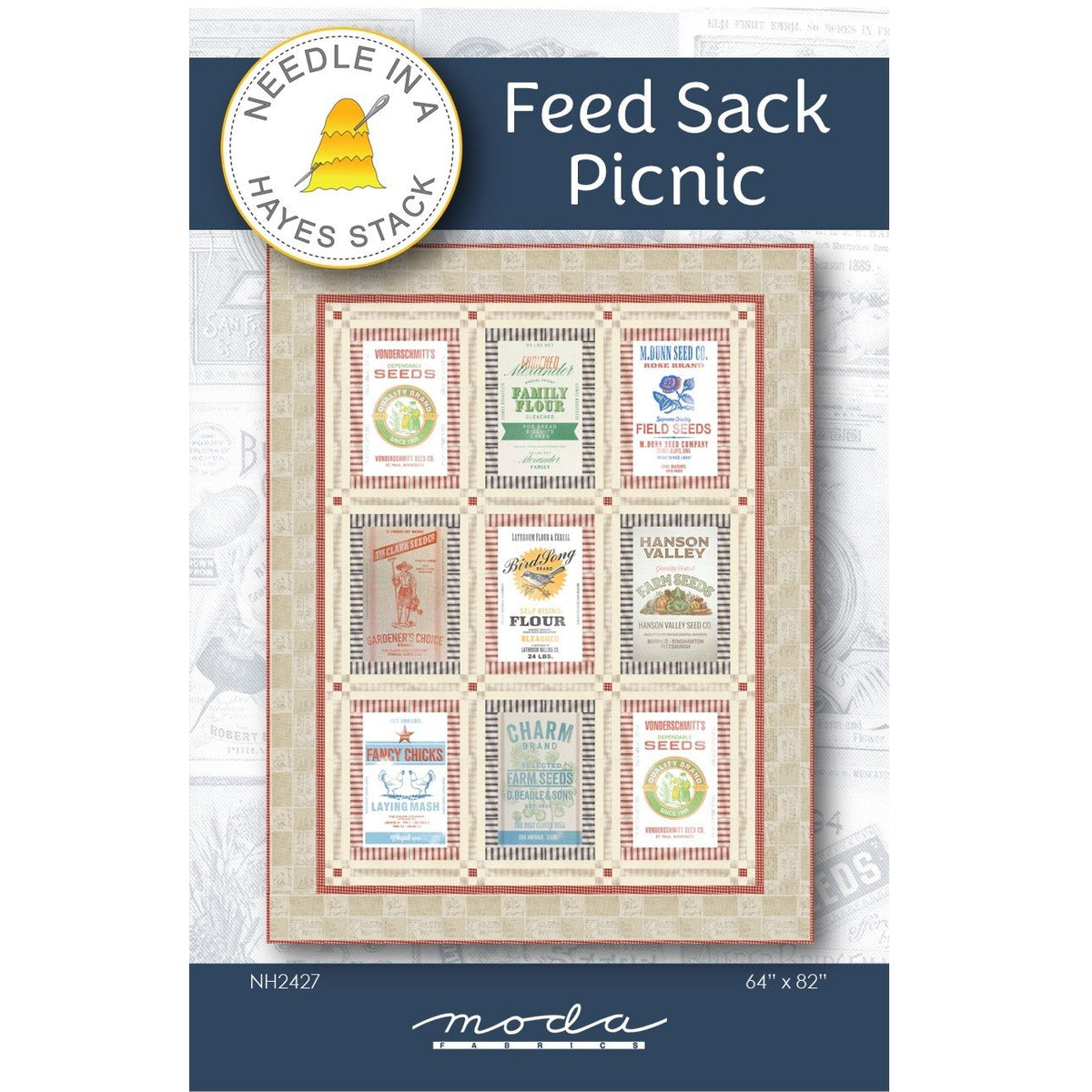 Needle in a Hayes Stack | Feed Sack Picnic | 64 x 82in | NH2427 ...