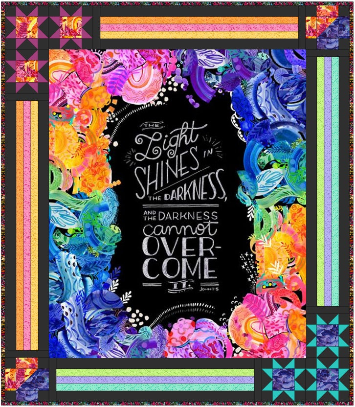 Light in the Darkness Throw | 48in x 55in | Free Pattern download ...