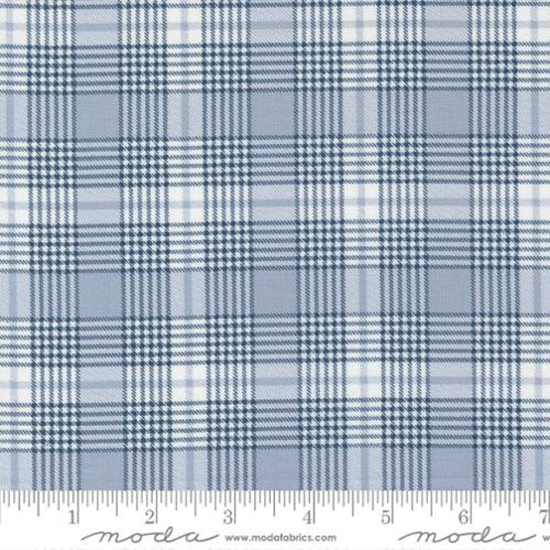 Moda | Sweetwater | Stateside | Plaid | 55614 12 | Sky – Quilted Chicken